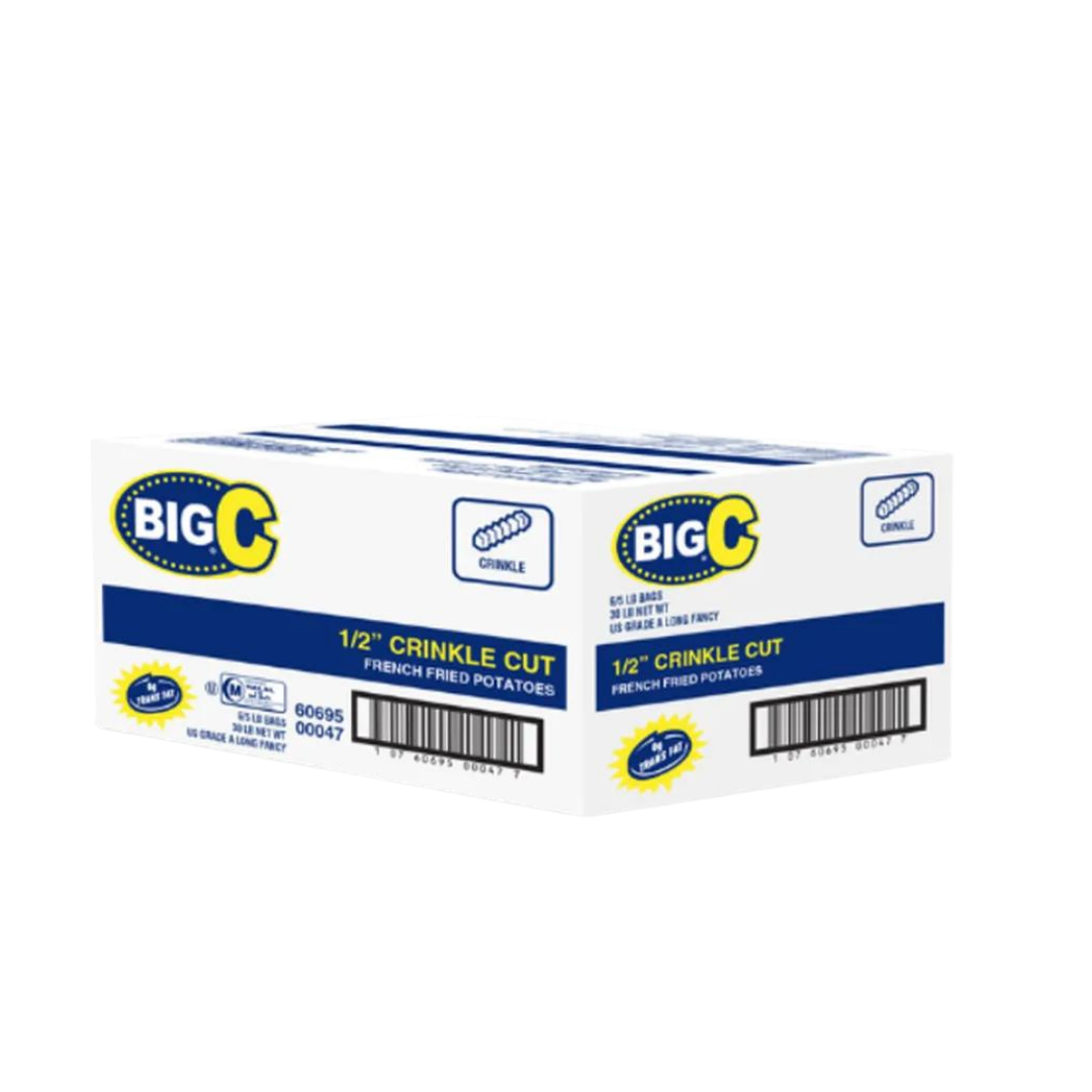 Frozen Big C - 1/2" Crinkle Cut French Fries - 6/5 Lbs – ROM America