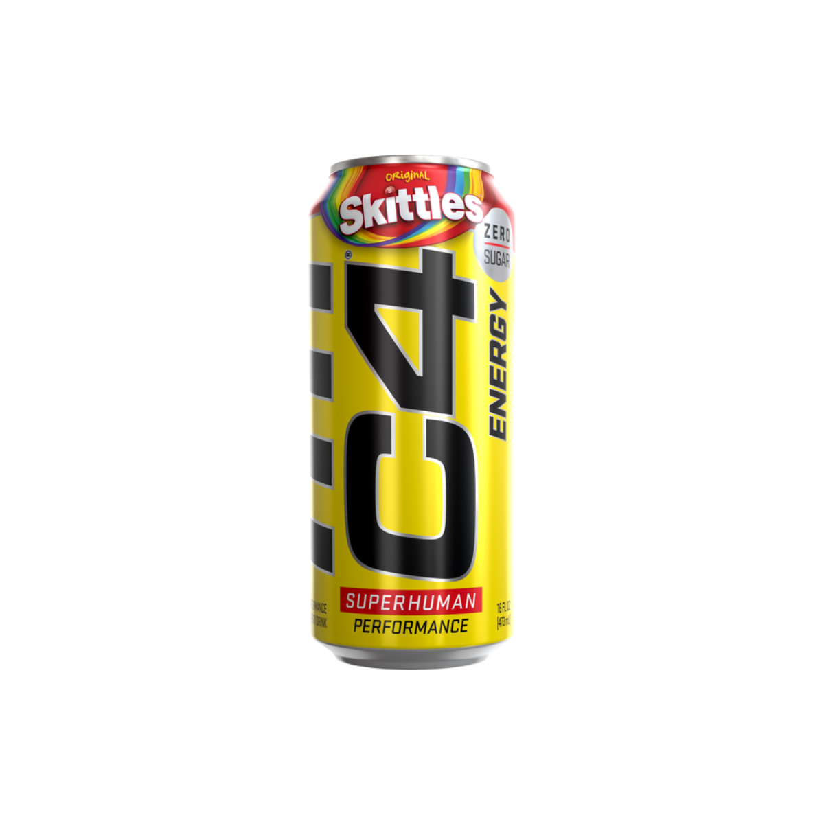 C4 Energy Drink, Zero Sugar, Skittles Original, 16 fl oz, 12 ct – ROM ...