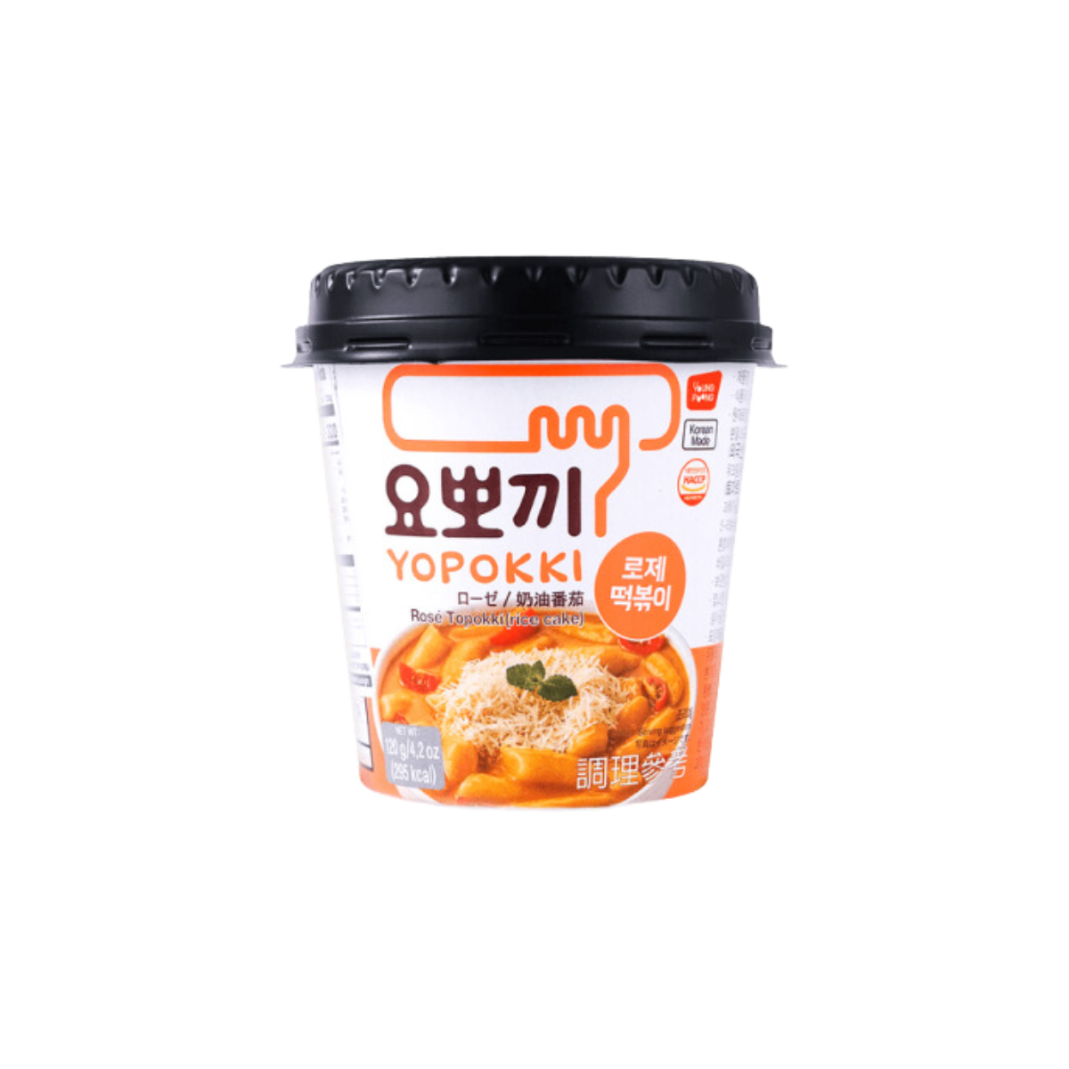 Yopokki Rose Topokki Cup (로제 떡볶이컵) - 30/140 g – ROM America