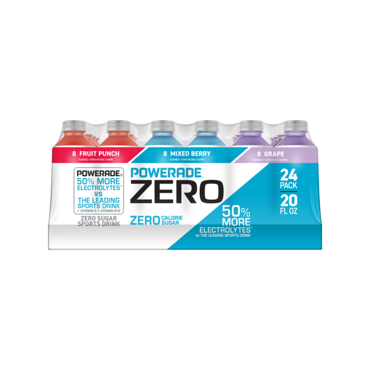 POWERADE Zero Sports Drink, Variety Pack, 20 fl oz, 24 ct – ROM America