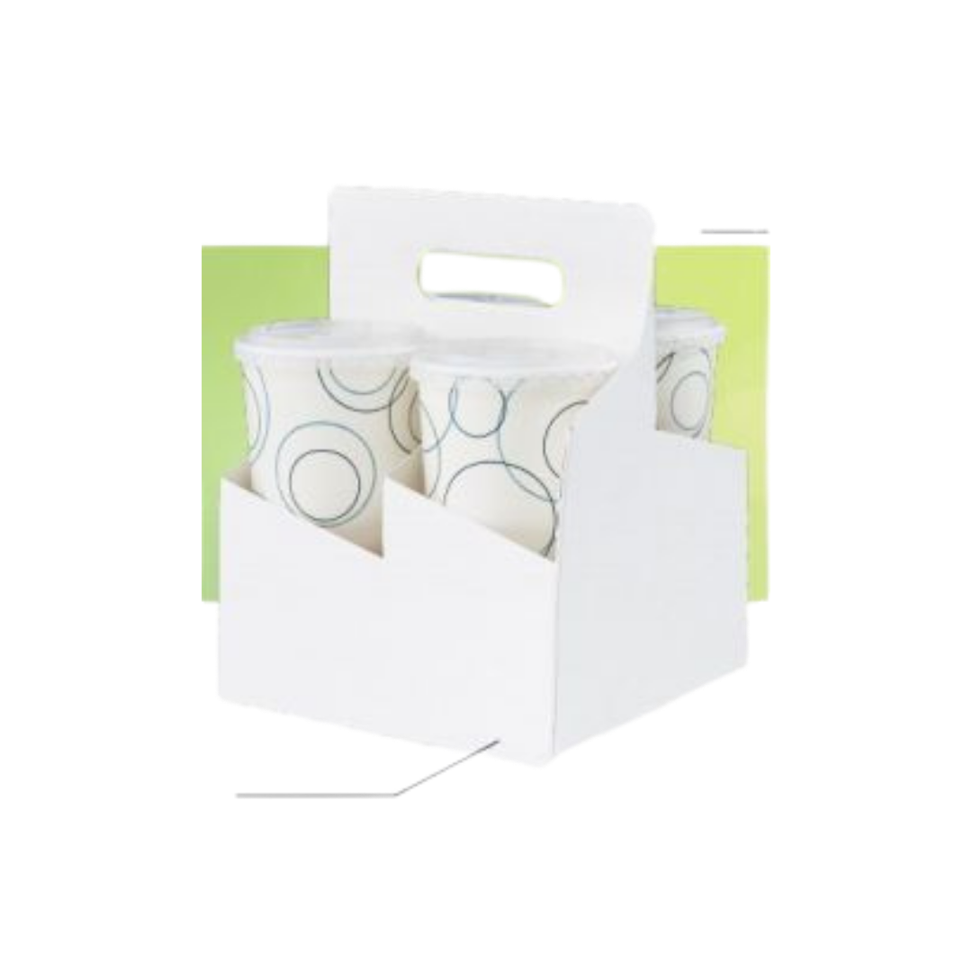 White 4 Cup Carrier Tray - 200 Ct – ROM America